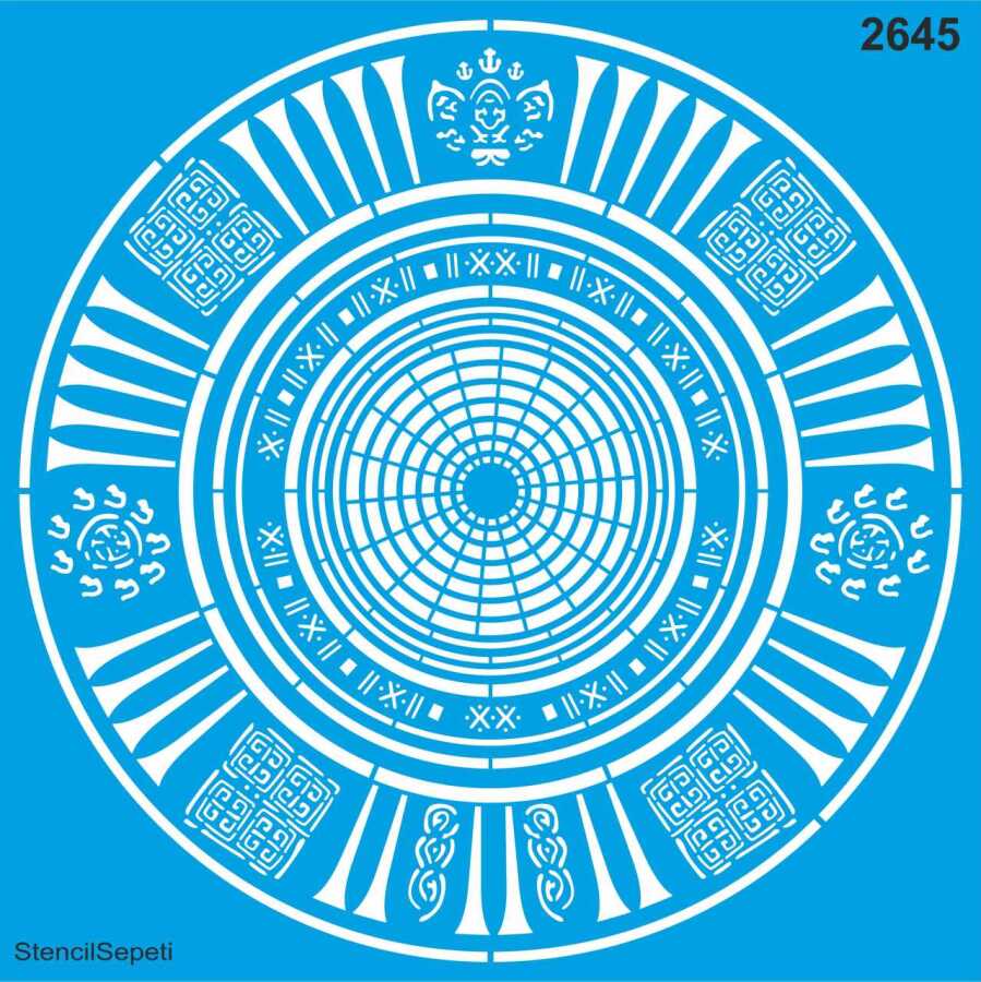 Maya Deseni - Stencil Şablon Duvar Desenleri StencilSepeti